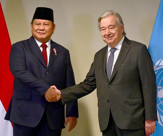 Ini Yang Dibahas Presiden Prabowo Bersama Sekjen PBB - Monitor Network News